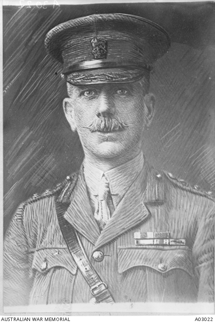 Portrait sketch of Major General A T White CMG VD. | Australian War ...