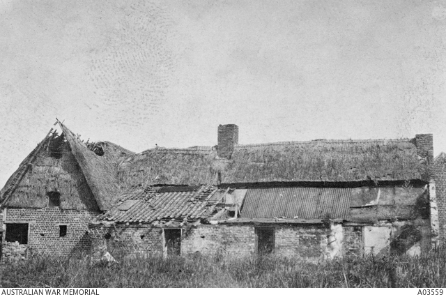 Foray House, the farmhouse which was the headquarters of the 1st ...