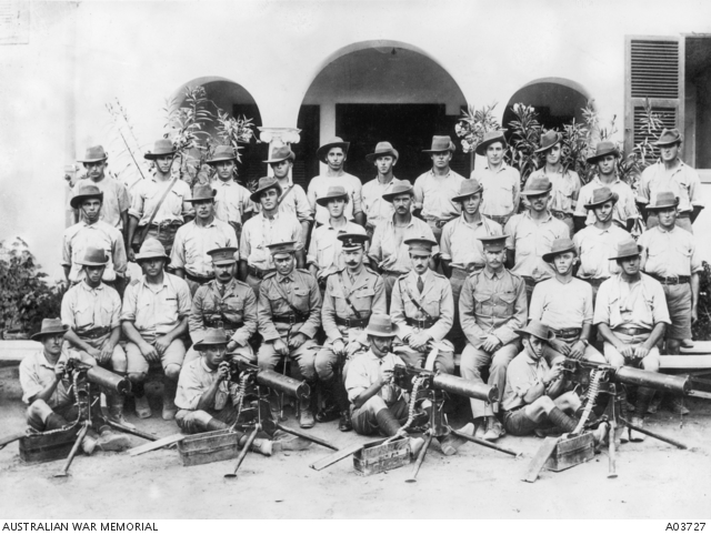 Group portrait of unidentified members of the original 24th Australian ...