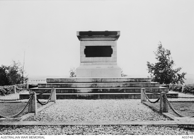 The 2nd Australian Division Memorial, which is located at the side of ...