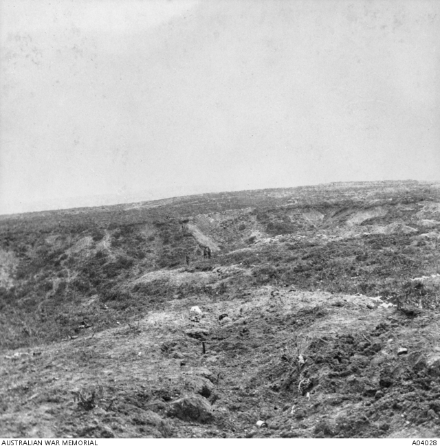 Turkish trenches photographed during the armistice to arrange for the ...