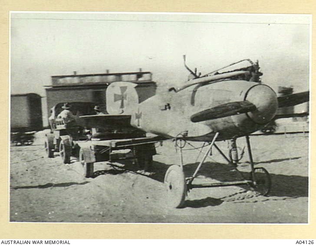 A German Air Force DIII Albatros Scout aircraft, D636/17, flown by ...
