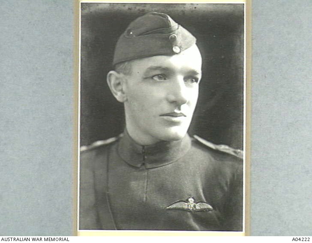 Portrait of an unidentified officer of the Royal Flying Corps wearing ...
