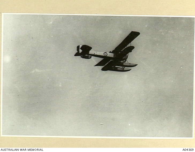 A Short 320 two seater Seaplane in flight. Production for this type ...