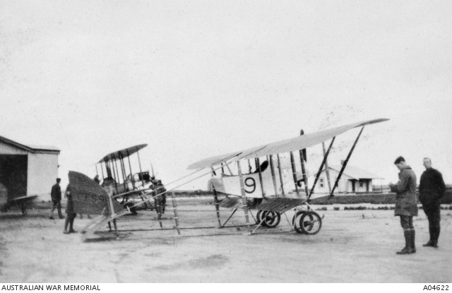 POINT COOK, VIC. 1917. A CAUDRON G.III AIRCRAFT AT CENTRAL FLYING ...