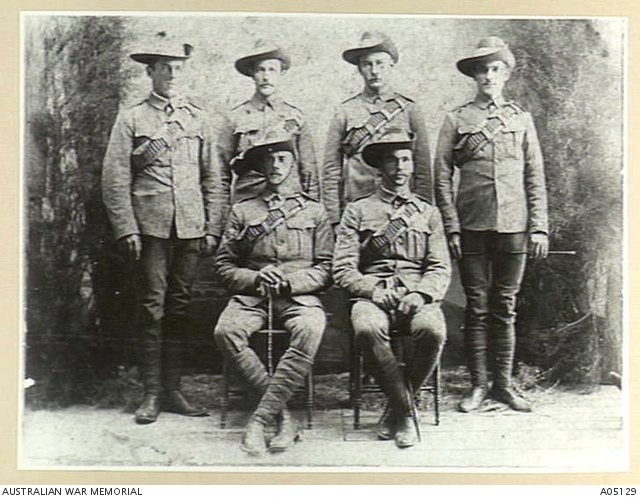 SYDNEY, CIRCA 1900. STUDIO PORTRAIT OF SIX SOLDIERS BEFORE EMBARKING ...