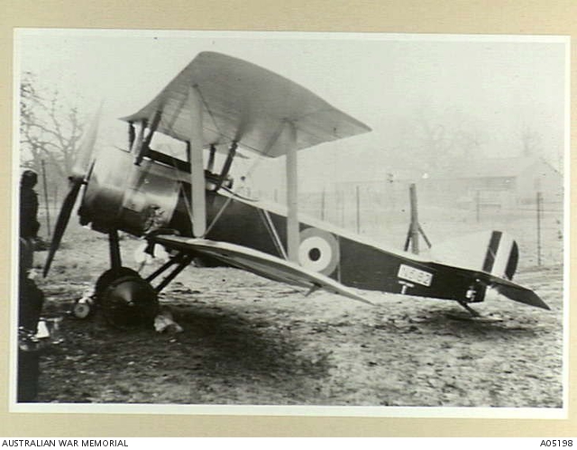 THE SOPWITH PUP N5182 AFTER IT FORCE LANDED ON THE LAWNS OF BARCLAYS ...
