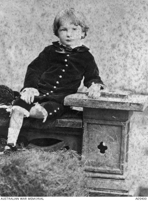 A childhood portrait of Charles Edwin Woodrow Bean. His father was ...