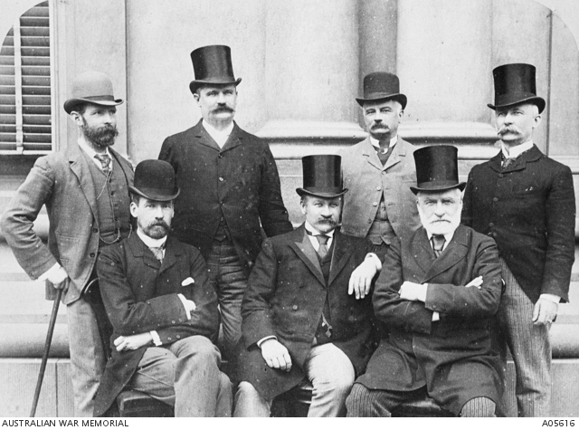 MELBOURNE, VIC. 1892-03. THE MINISTER OF DEFENCE AND SENIOR DEFENCE ...