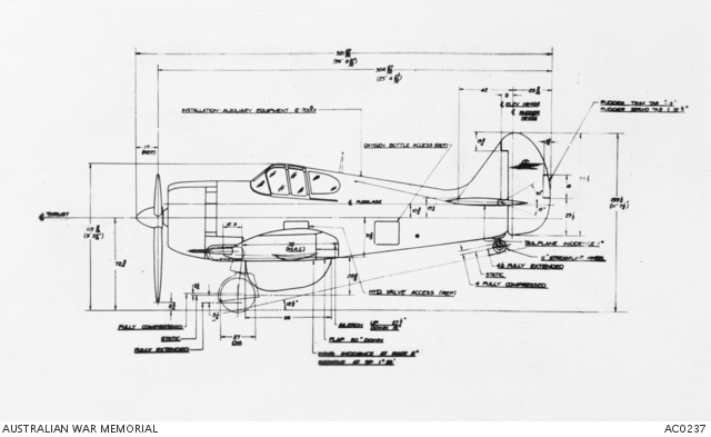 DRAFTSMAN'S LINE DRAWING, PORT SIDE, WITH MEASUREMENTS, OF COMMONWEALTH ...