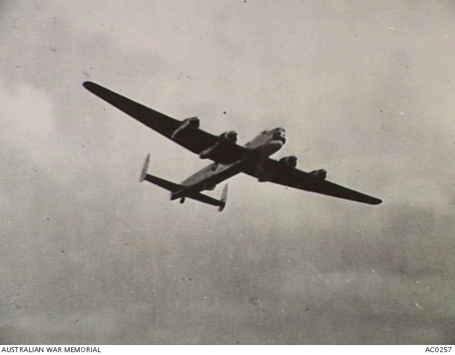 AVRO LINCOLN DEMONSTRATED AT GOVERNMENT AIRCRAFT FACTORY'S AIRSTRIP AT ...