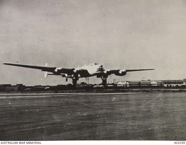 AVRO LINCOLN DEMONSTRATED AT GOVERNMENT AIRCRAFT FACTORY'S AIRSTRIP AT ...