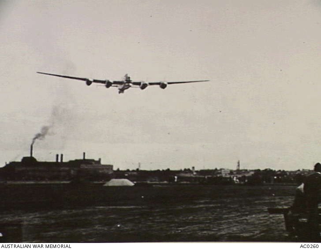 AVRO LINCOLN DEMONSTRATED AT GOVERNMENT AIRCRAFT FACTORY'S AIRSTRIP AT ...