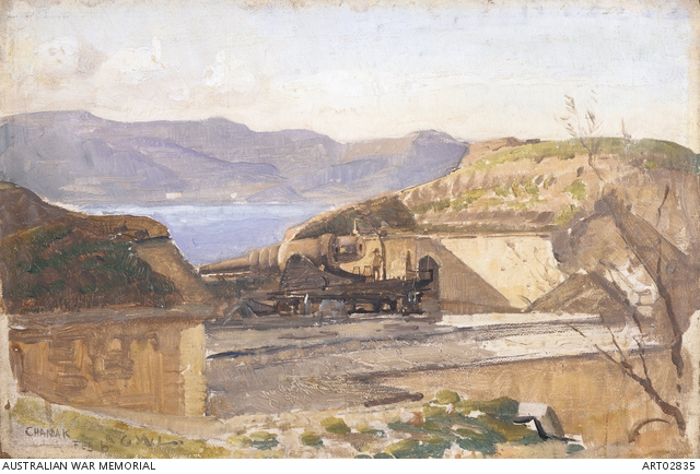 Big gun emplacement, Fort of Chanak | Australian War Memorial