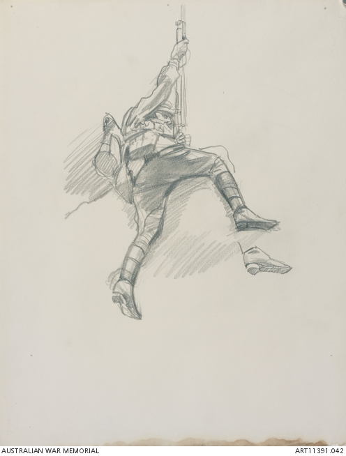 [Study for 'Anzac, the landing, 1915'] | Australian War Memorial