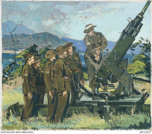 VDC receiving Bofors instruction | Australian War Memorial