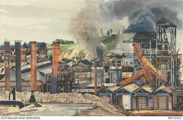Shattered refineries | Australian War Memorial