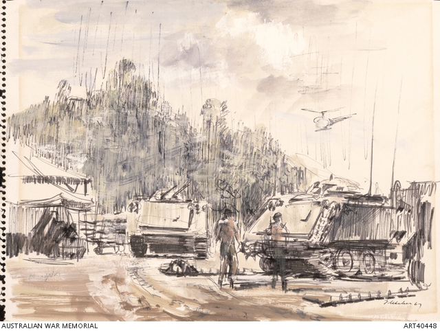 Armoured personnel carriers (APCs) of Light Aid Detachment; verso ...