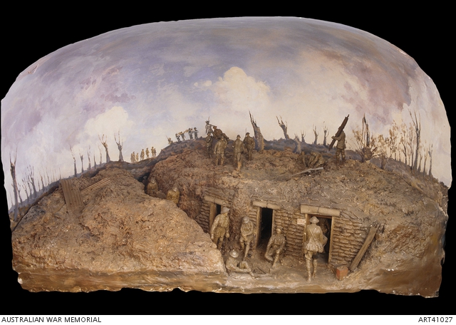 Evacuation of wounded: Regimental aid post | Australian War Memorial
