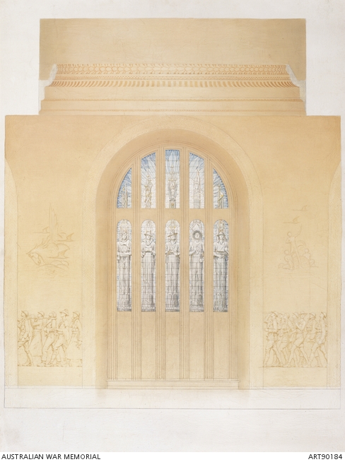 Design for Hall of Memory interior | Australian War Memorial