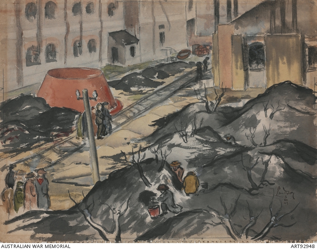 Pootung Camp in winter | Australian War Memorial