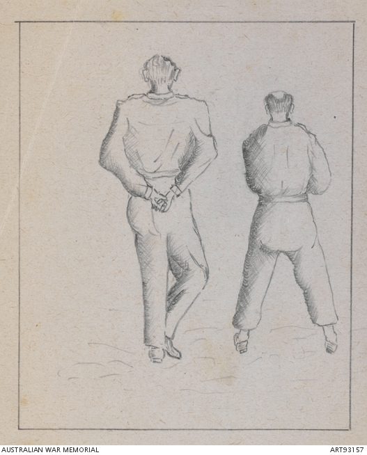 [Back view of two soldiers] | Australian War Memorial