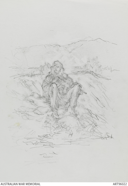 recto: Afghanistan drawing no.20; verso: Not titled [Australian soldier ...