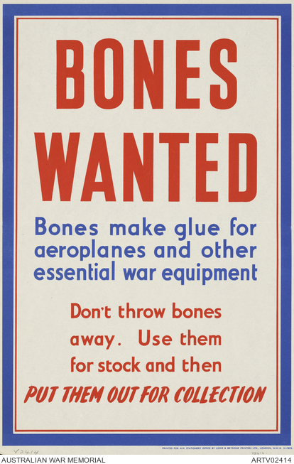 Bones wanted... | Australian War Memorial