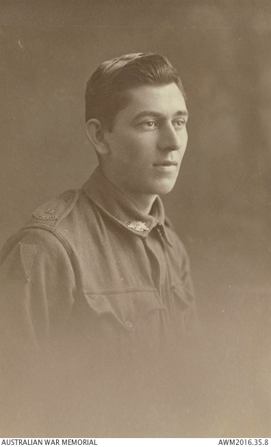 Studio portrait of 3002 Driver (Dvr) Frederick Aldred, 56th Battalion ...