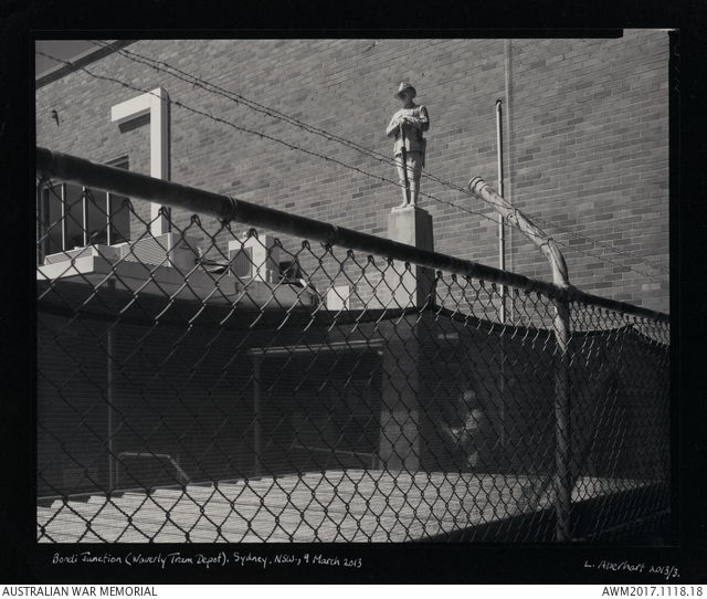 War Memorial, Bondi Junction ([Waverley] Tram Depot), Sydney, NSW, 9 ...