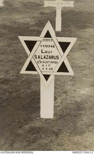 Informal portrait of VX19346 Sergeant Samuel Alexander ' Bob' Lazarus ...