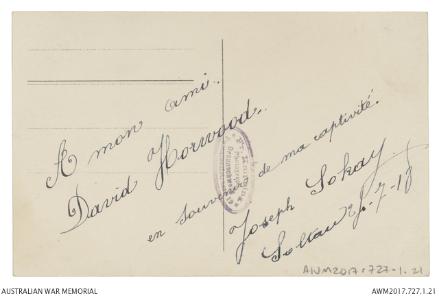 Photographs relating to 3069 David George Horwood 50th Battalion ...