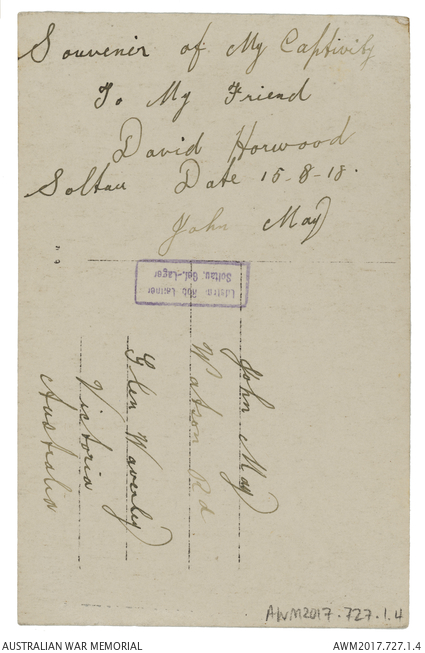 Photographs relating to 3069 David George Horwood 50th Battalion ...