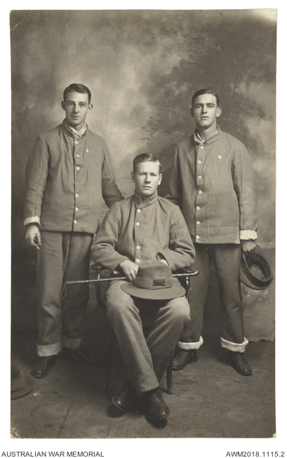 Studio portrait of 1541 Trooper Alfred Valentine (Val) Bunston, 11th ...