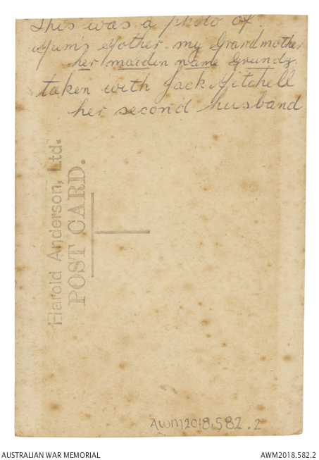 Studio portrait of Frances Elizabeth Mitchell and Jack Mitchell ...