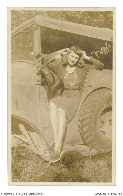 Informal portrait of Maud Josephine Hebert (nee Tyrrell), taken during ...