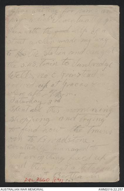 Diary of Gerard Henderson Cowan, September- November 1917 | Australian ...