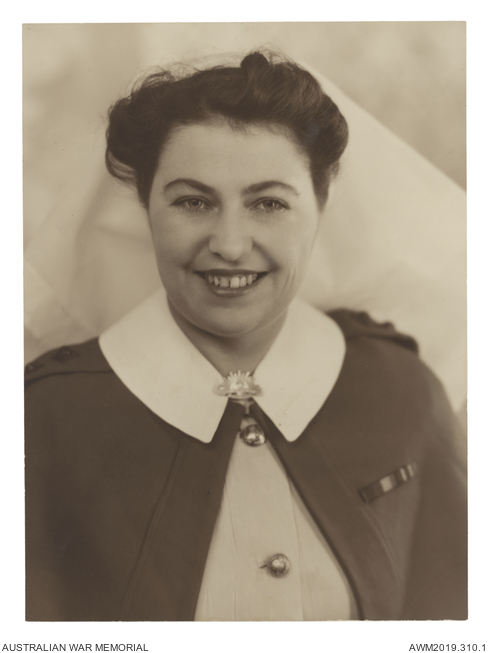 Studio portrait of WX32603 Lieutenant Catherine Mary MacPherson nee ...