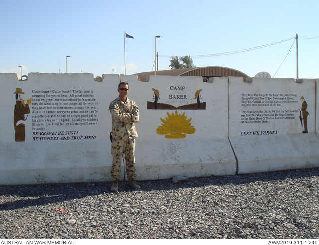Captain Jason Otter, C Squadron, 5th Aviation Regiment (5 AVN) in front ...