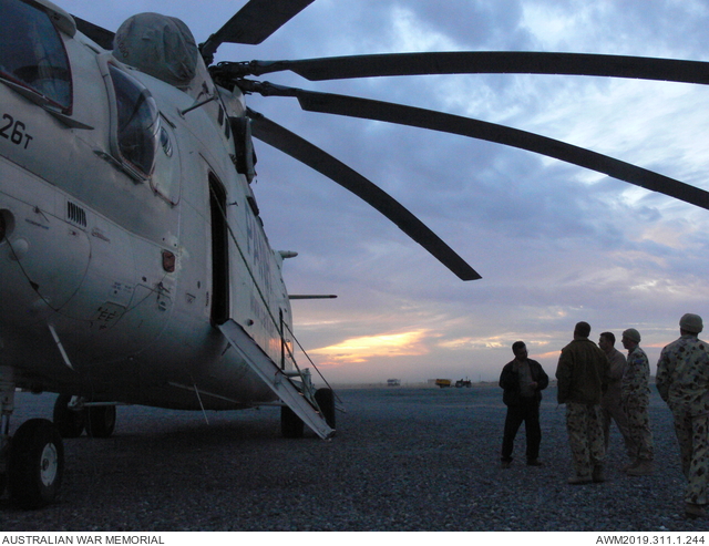 MLH troop Aircrew conducting a tour of the massive MI26 Russian made ...