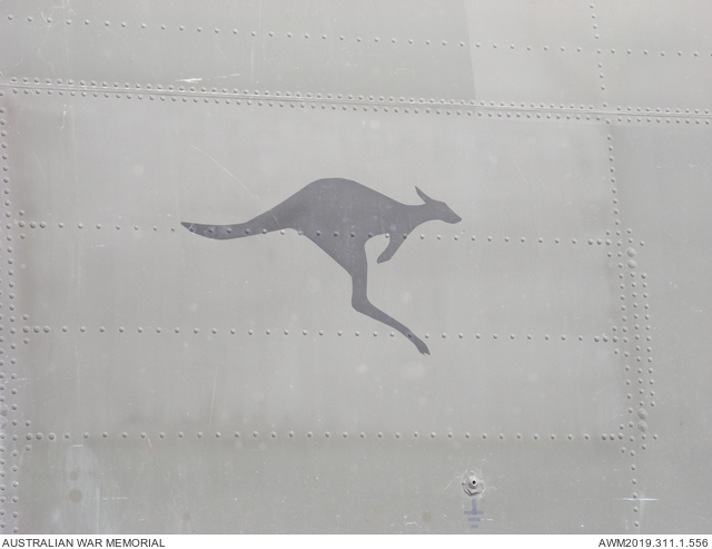The Australian Army Kangaroo stencilled onto the fuselage of Australian ...