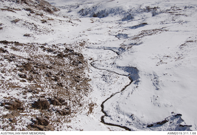 Snow covered terrain in the north of Zabul Province in the vicinity of ...