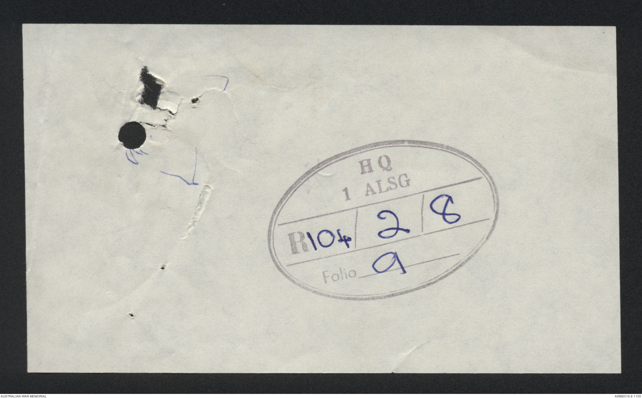AWM116 R104/2/8 - [Headquarters, 1st Australian Logistic Support Group ...