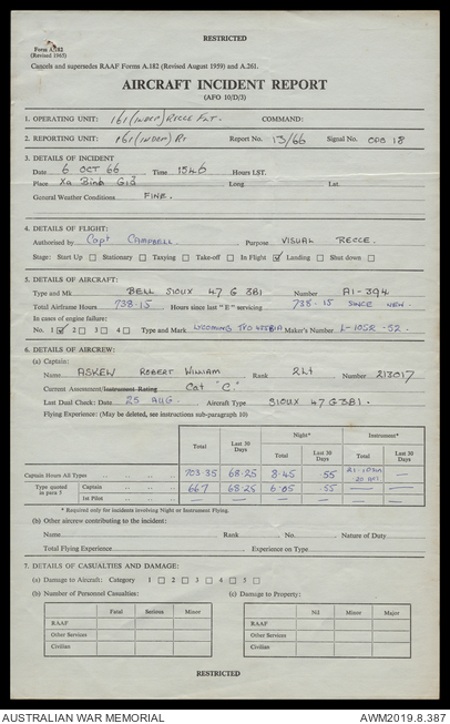 AWM289 30 - [161 Independent Reconnaissance Flight (161 Indep Recce Flt ...