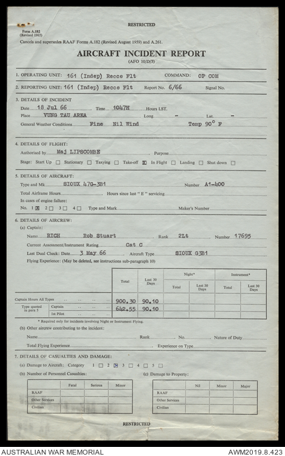 AWM289 37 - [161 Independent Reconnaissance Flight (161 Indep Recce Flt ...