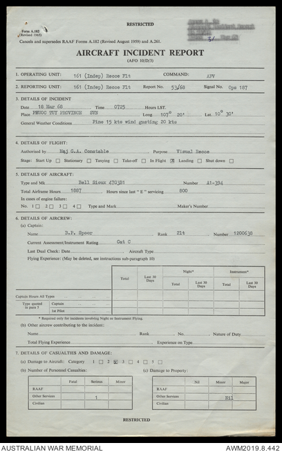 AWM289 53 - [161 Independent Reconnaissance Flight (161 Indep Recce Flt ...