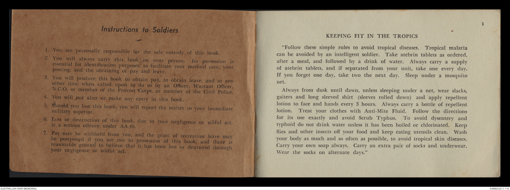 Wallet 1 of 1 - Papers relating to the Second World War service of ...