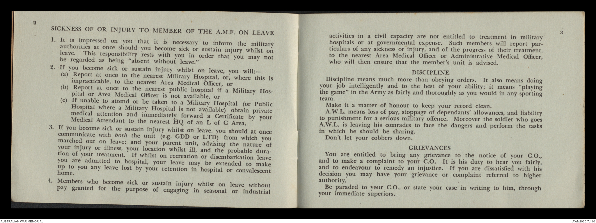 Wallet 1 of 1 - Papers relating to the Second World War service of ...