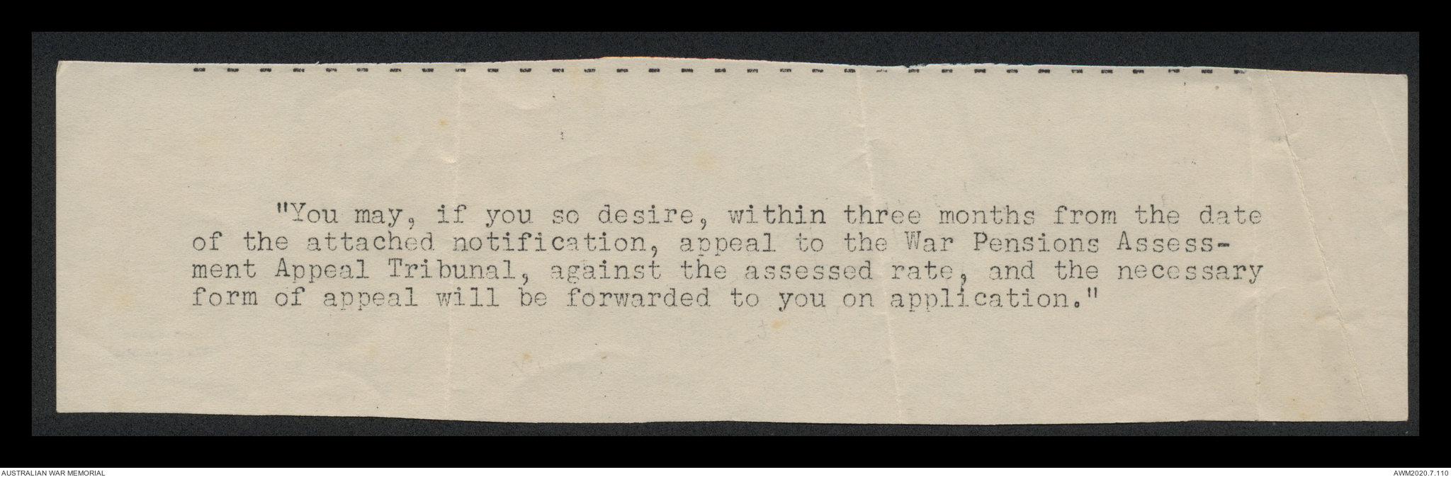Wallet 1 of 1 - Papers relating to the Second World War service of ...
