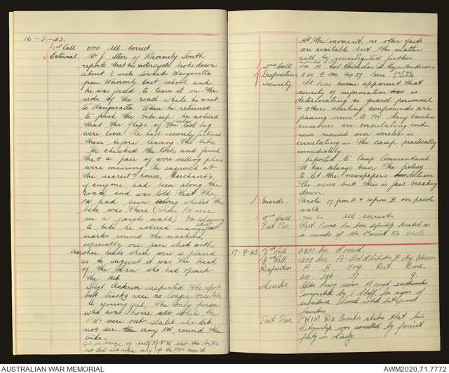 AWM52 8/7/36/20 - [Unit War Diaries, 1939-45 War] 51 Garrison Company ...